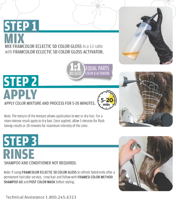 FRAMCOLOR Eclectic 5D Color Gloss - Free with Decolor B!* | framesi