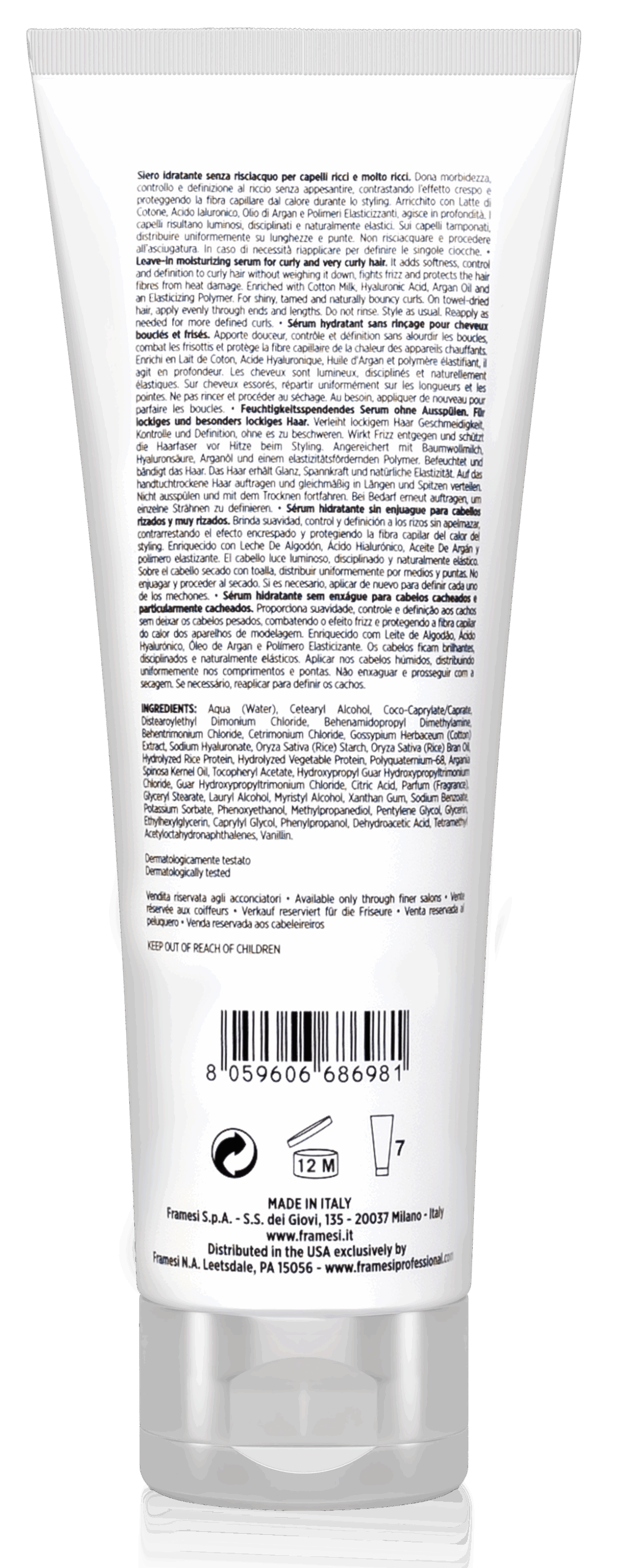 Morphosis Curl Soul Hydrating Serum Leave-in | framesi